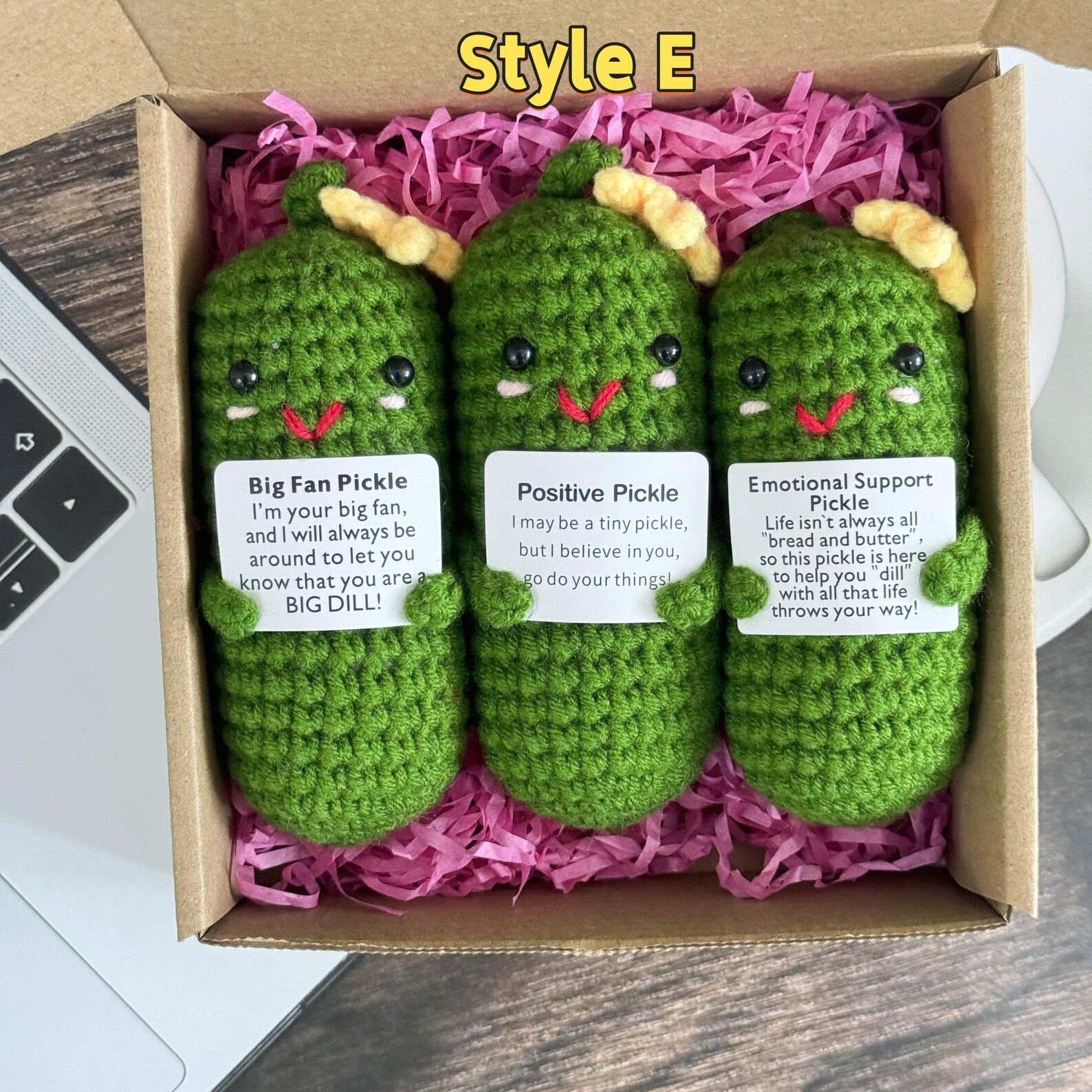 3PCS Emotional Support Pickle Gift Set,positive Pickle,big Fan Pickle ...