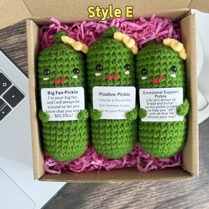 3PCS Emotional Support Pickle Gift Set,positive Pickle,big Fan Pickle ...