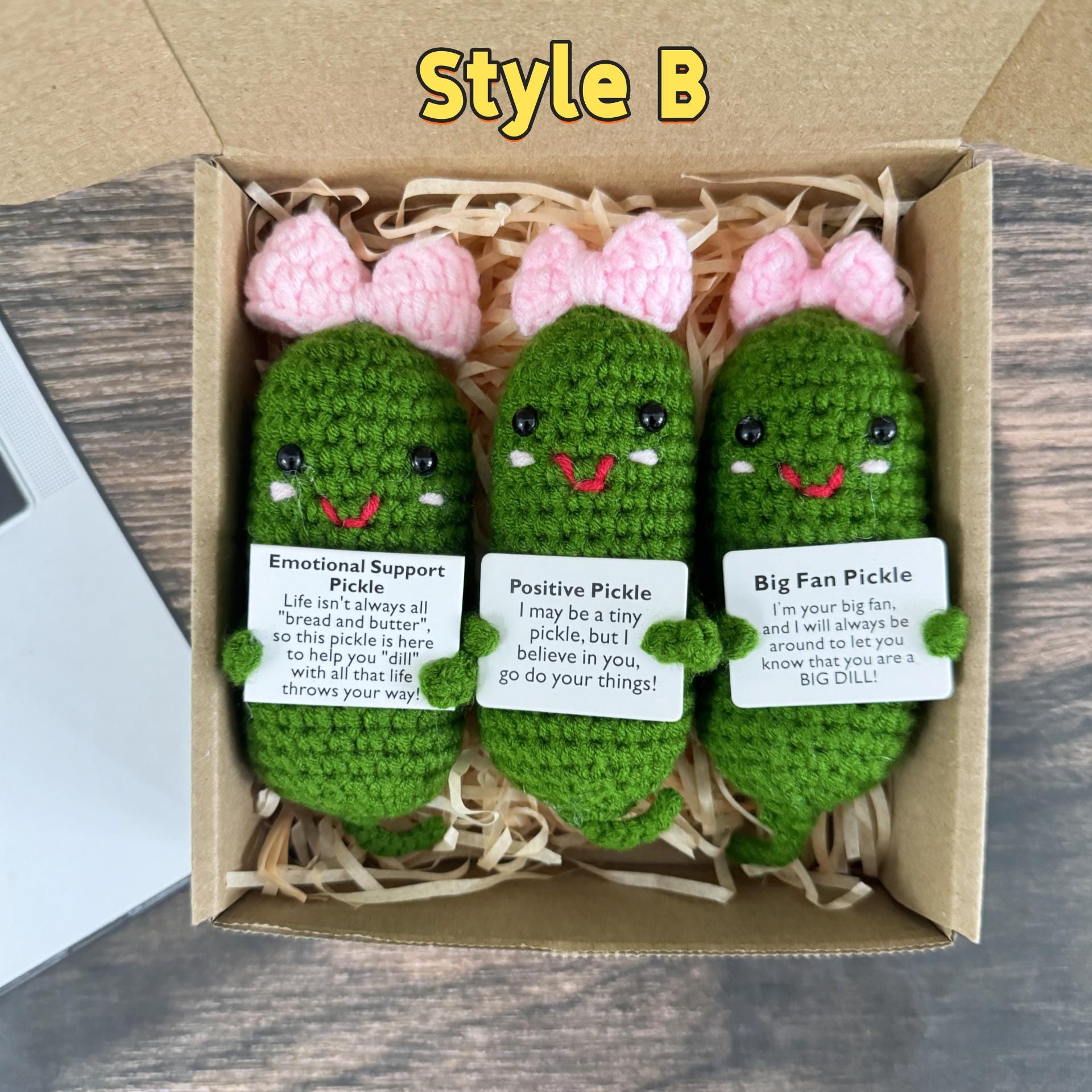 3PCS Emotional Support Pickle Gift Set,positive Pickle,big Fan Pickle ...
