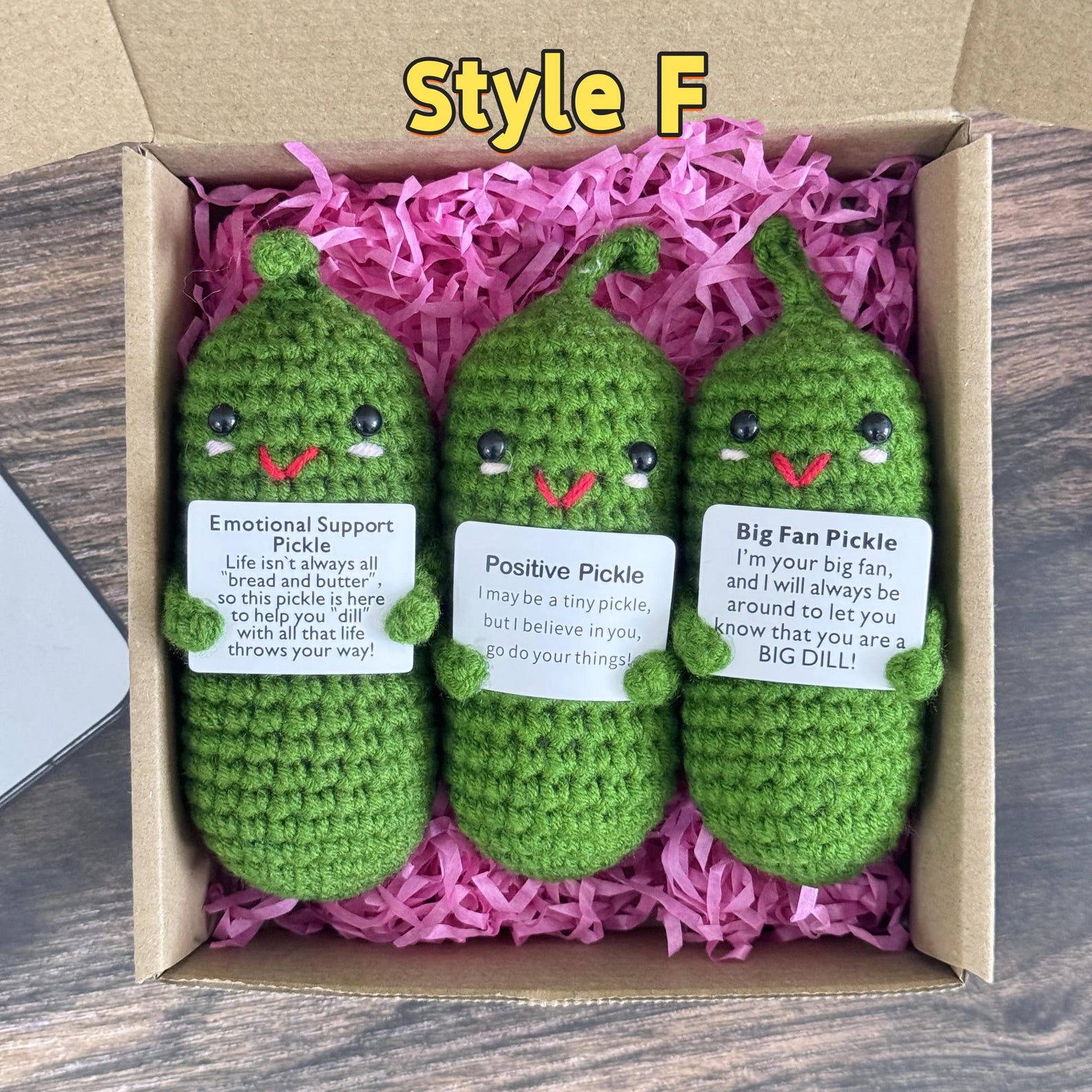 Emotional Support Pickle Gift Set,positive Pickle,big Fan Pickle,pickle ...