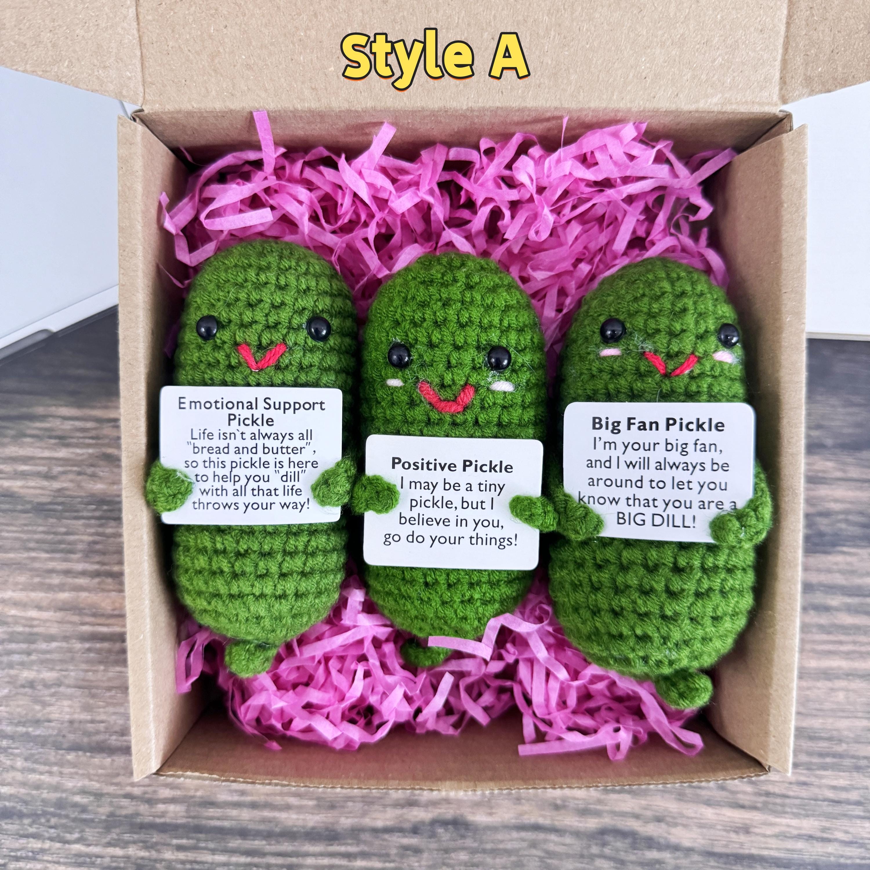 3PCS Emotional Support Pickle Gift Set,positive Pickle,big Fan Pickle ...