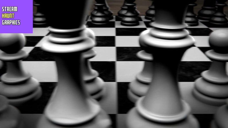 Art Deco Chess Stream Overlay: MP4 Animated Screens (digital Download ...