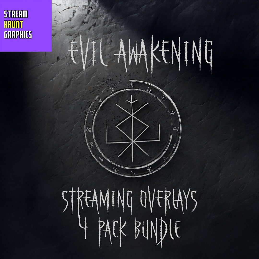 Twitch Overlay Animated Evil Awakening Streaming Overlays for Twitch ...
