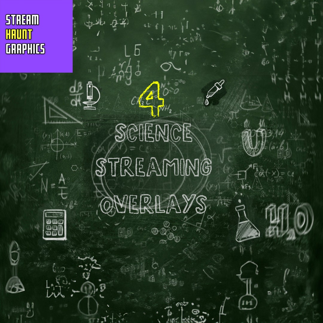 Animated Streaming Science Package Stream Deck Backgrounds Overlays ...