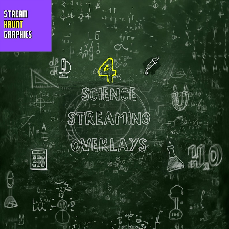 Animated Streaming Science Package Stream Deck Backgrounds Overlays ...