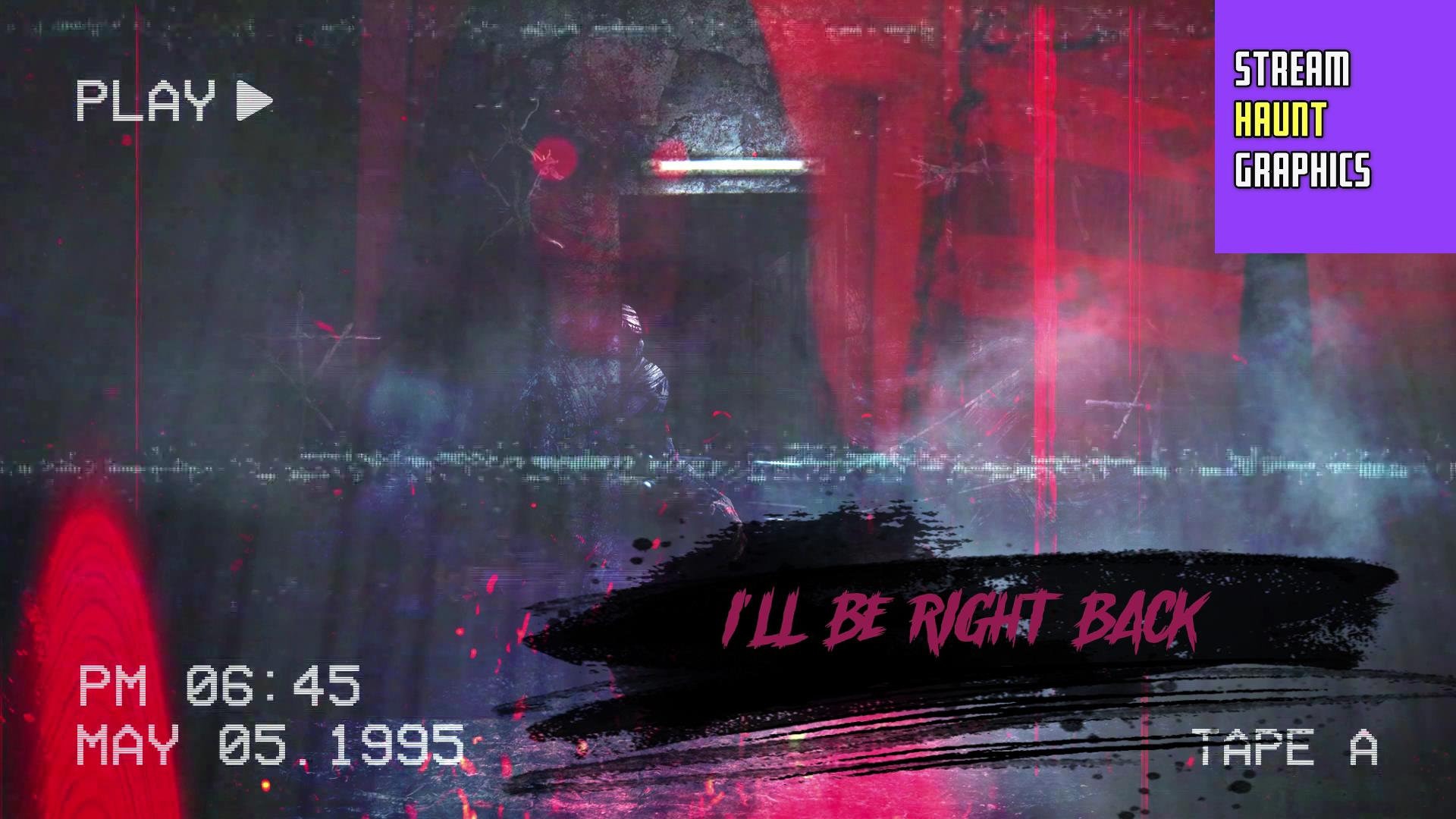 Horror Stream Animation Bundle: Scary Scenes, VHS Glitch Effect - Etsy