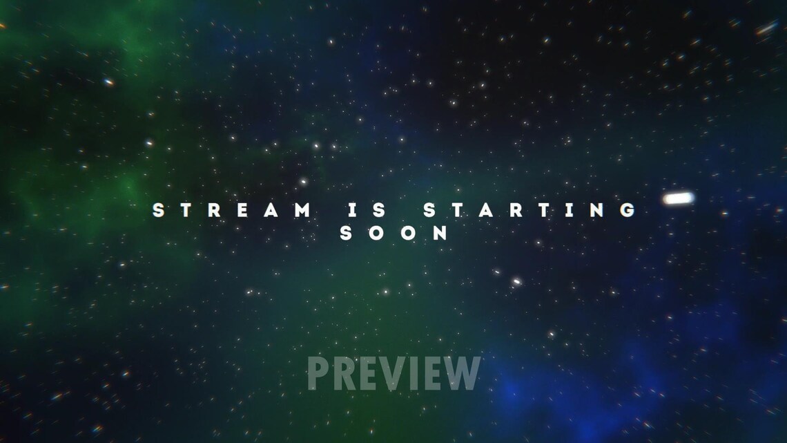 Nebulae Twitch Stream Overlays: Space Journey Set (4 Bundle) - Etsy
