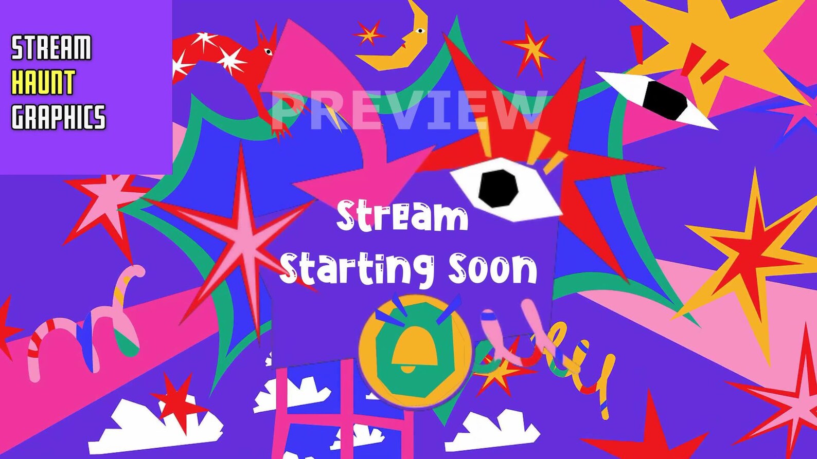Whimsical Twitch Stream Overlay: Funny Abstract Art Intros (MP4) - Etsy