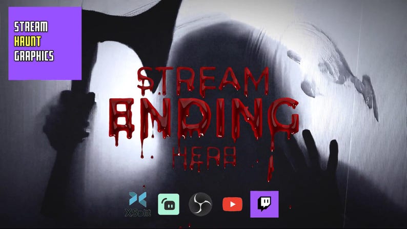 Haunted Ghost Stream Overlay Pack | Horror MP4 Screens + Offline JPG - Etsy