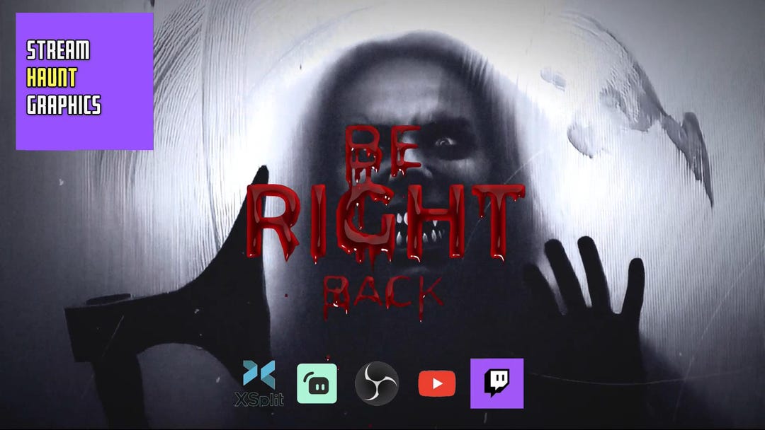 Haunted Ghost Stream Overlay Pack | Horror MP4 Screens + Offline JPG - Etsy