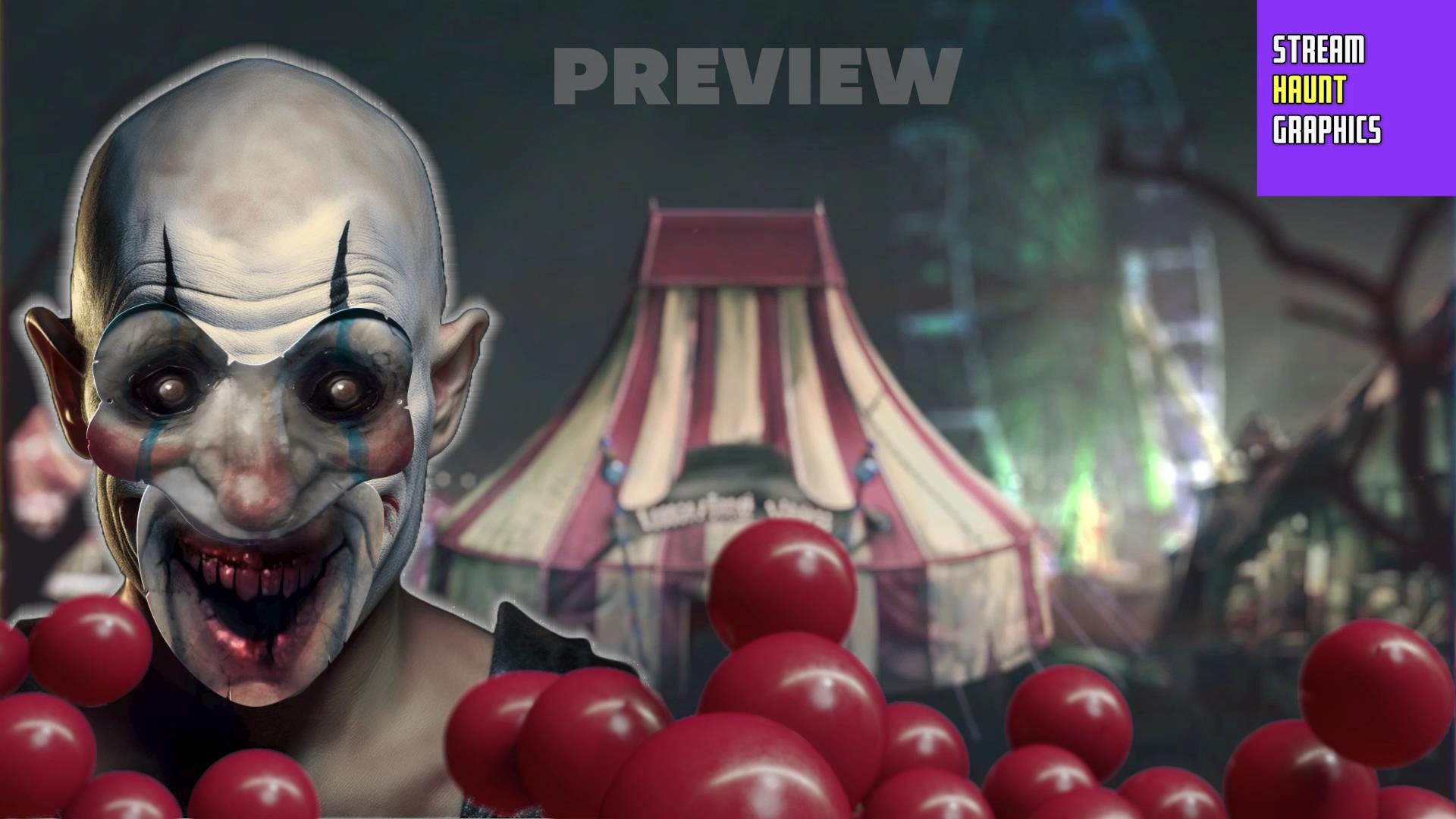 Creepy Clown Animated Stream Alerts & Transition: Horror Theme - Etsy