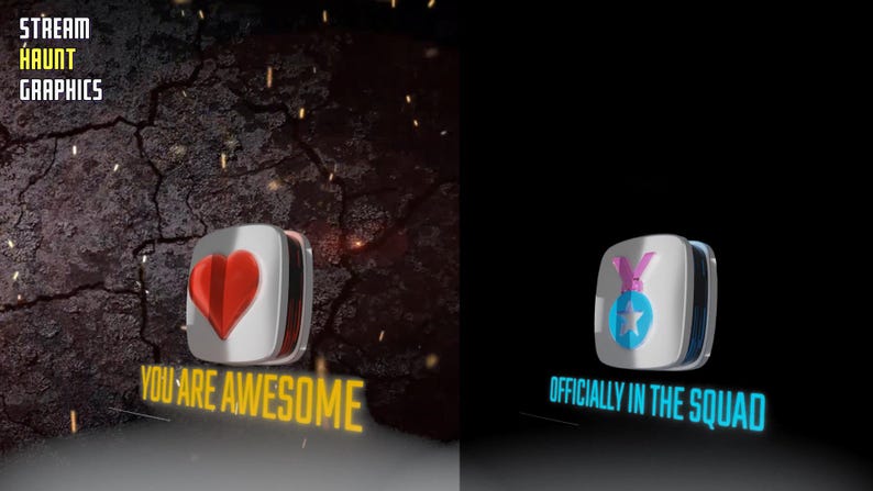 Dynamic Twitch Stream Alerts Animation Bundle: Follower, Subscriber ...