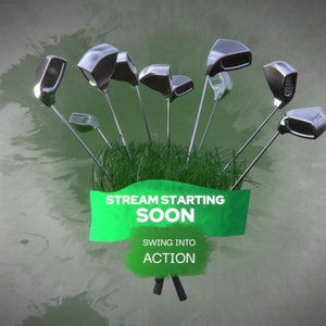 Golf Twitch Overlay Scene Animations Bundle | 4 Color Schemes | Full HD ...