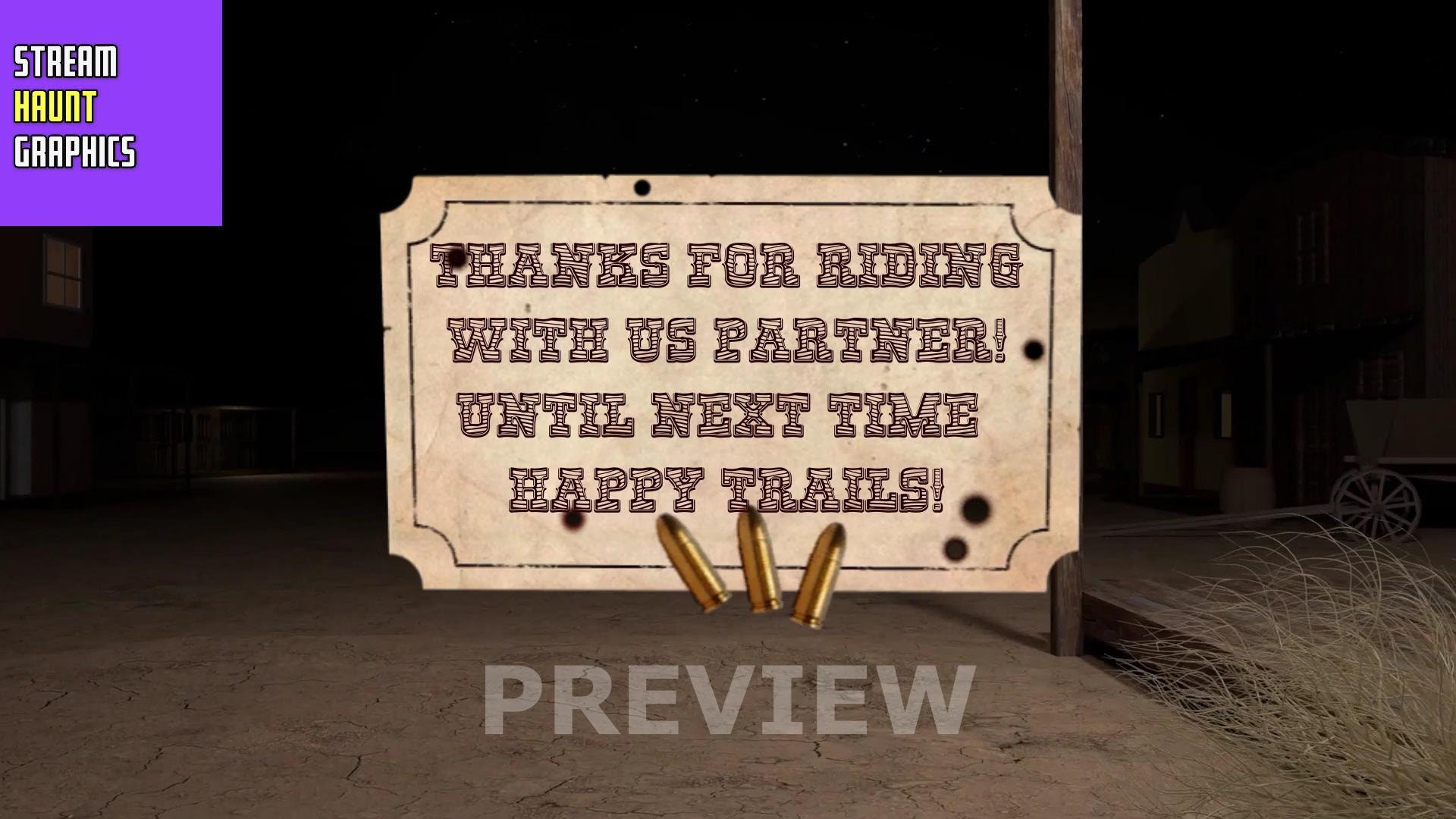 Wild West Stream Overlays: Western Video Graphics Bundle - Etsy