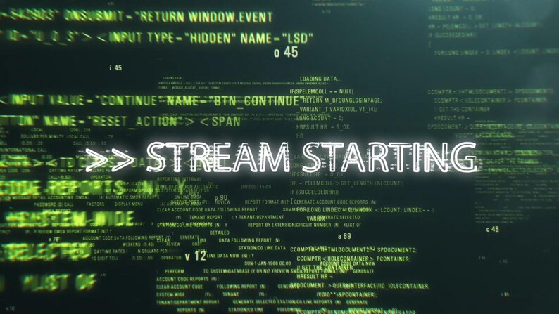 Cyber Glitch Stream Overlays: Animated Scenes Bundle (digital Download ...