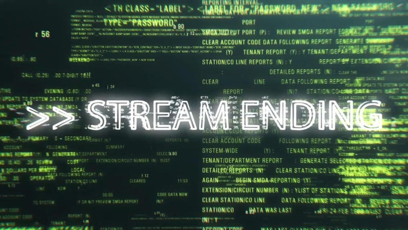 Cyber Glitch Stream Overlays: Animated Scenes Bundle (digital Download ...