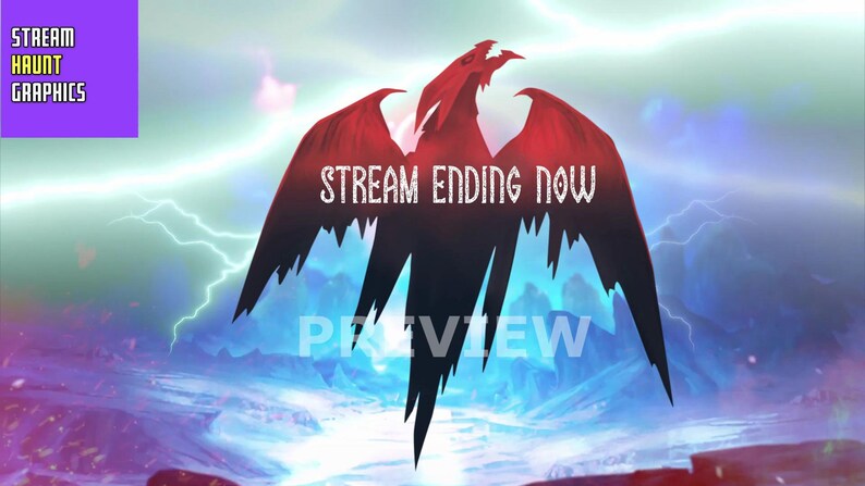 Magical Portal Blood Dragon Streaming Overlays Scenes Bundle - 6 ...