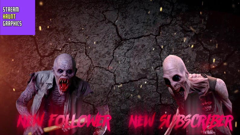 Creepy Killer Horror Alerts 4 Animated Ghostly Stream Alerts With ...