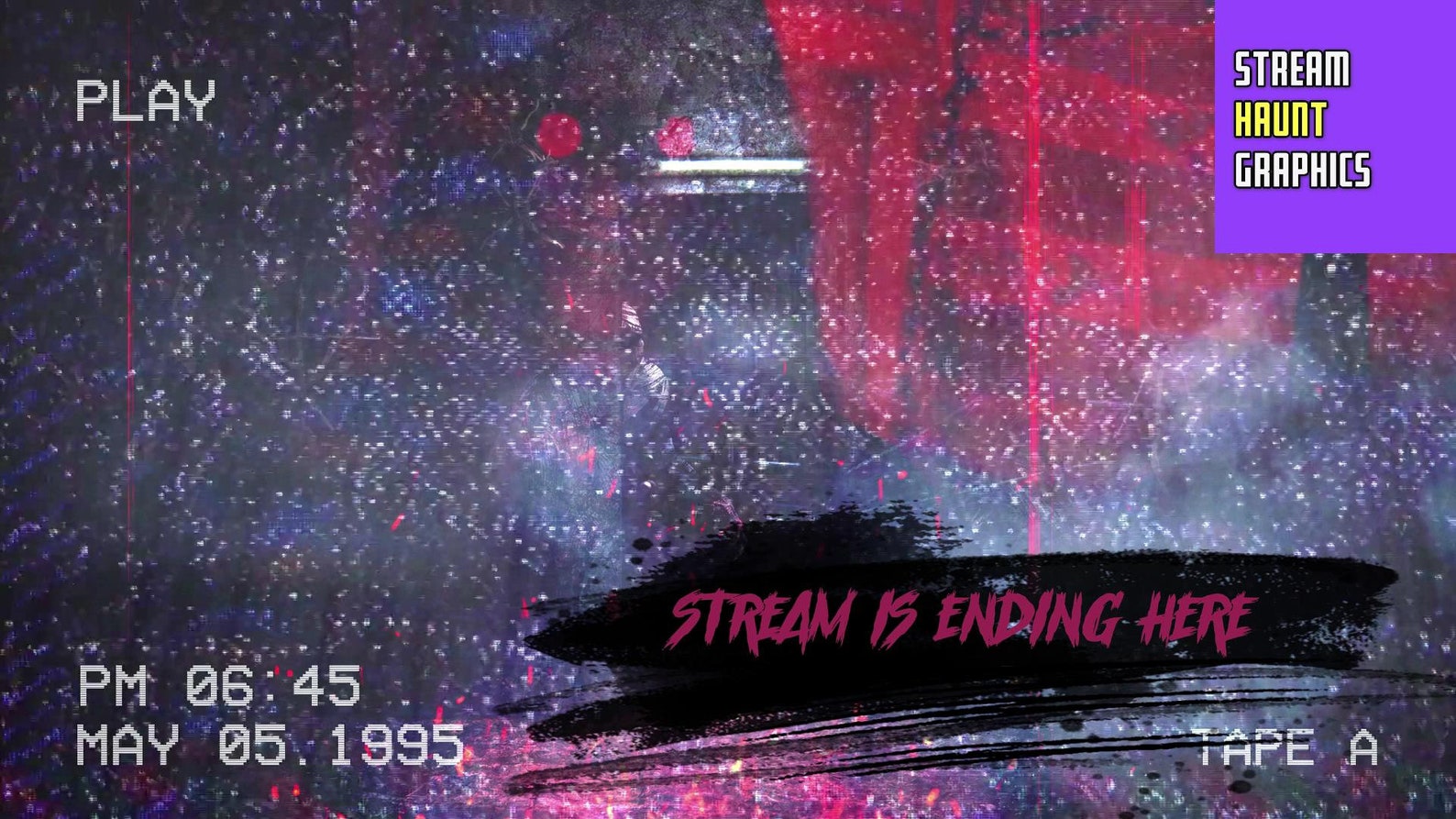 Horror Stream Animation Bundle: Scary Scenes, VHS Glitch Effect - Etsy