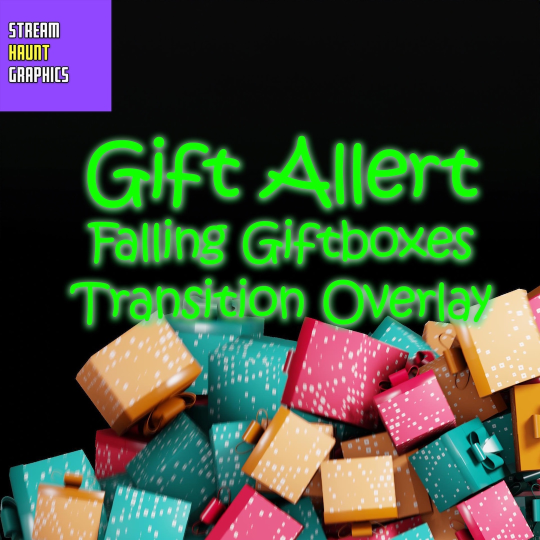 Colorful Giftbox Alert & Transition Stinger for Twitch Streaming ...