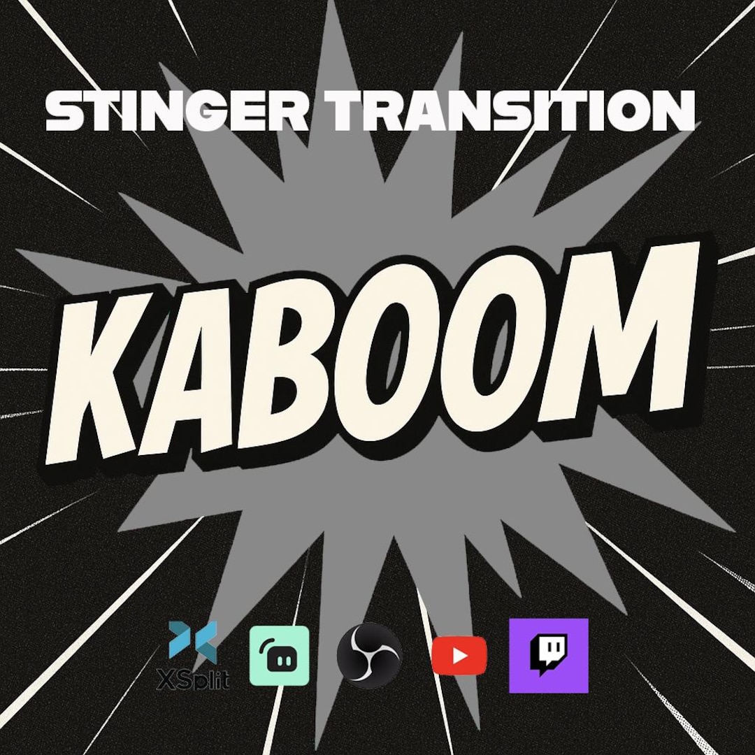 Kaboom Comic Book Transition | Transparent Webm + Prores | Sound ...