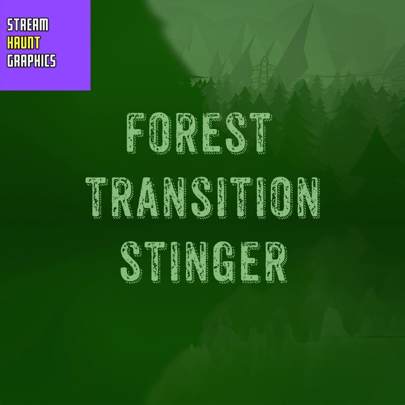 Forest Transition Stinger Seamless Scene Switch Animation Forest Landscape Compatible With OBS ...