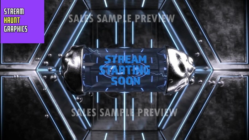 Alien Plasma Style Stream Twitch Overlay Bundle With 9 Files ...