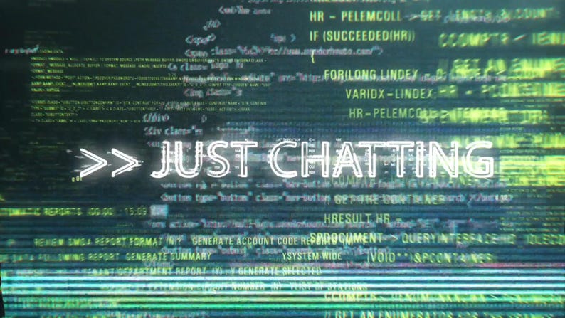 Cyber Glitch Stream Overlays: Animated Scenes Bundle (digital Download ...