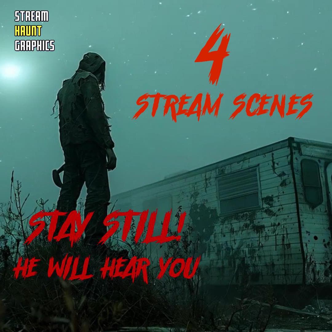 4 Horror Killer Animations Bundle Twitch Overlay Stream Scenes starting ...
