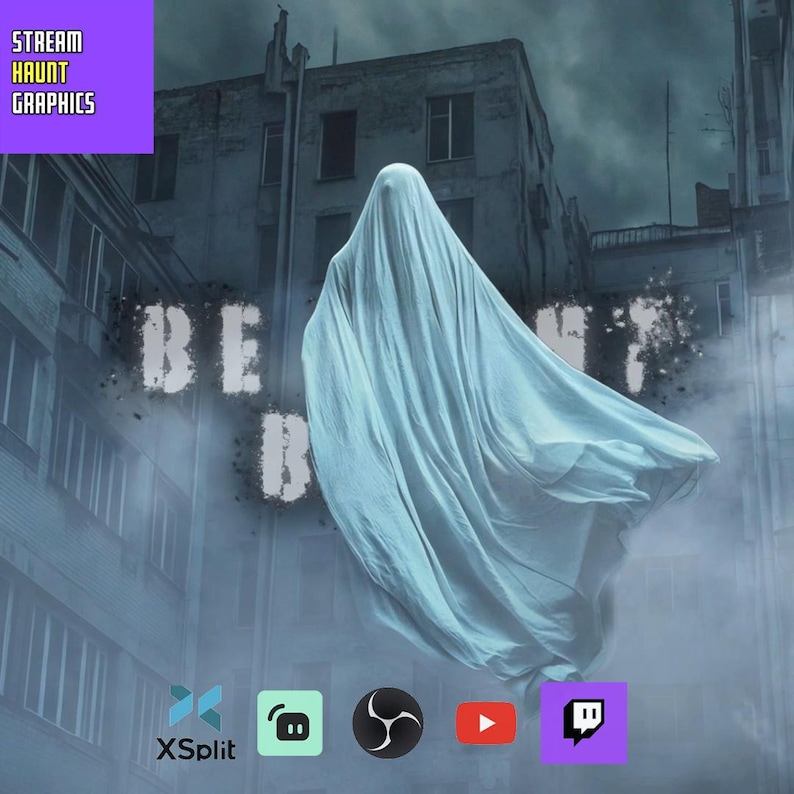 Glitchy Ghost Animation Bundle – Spooky Looping Stream Scenes With ...