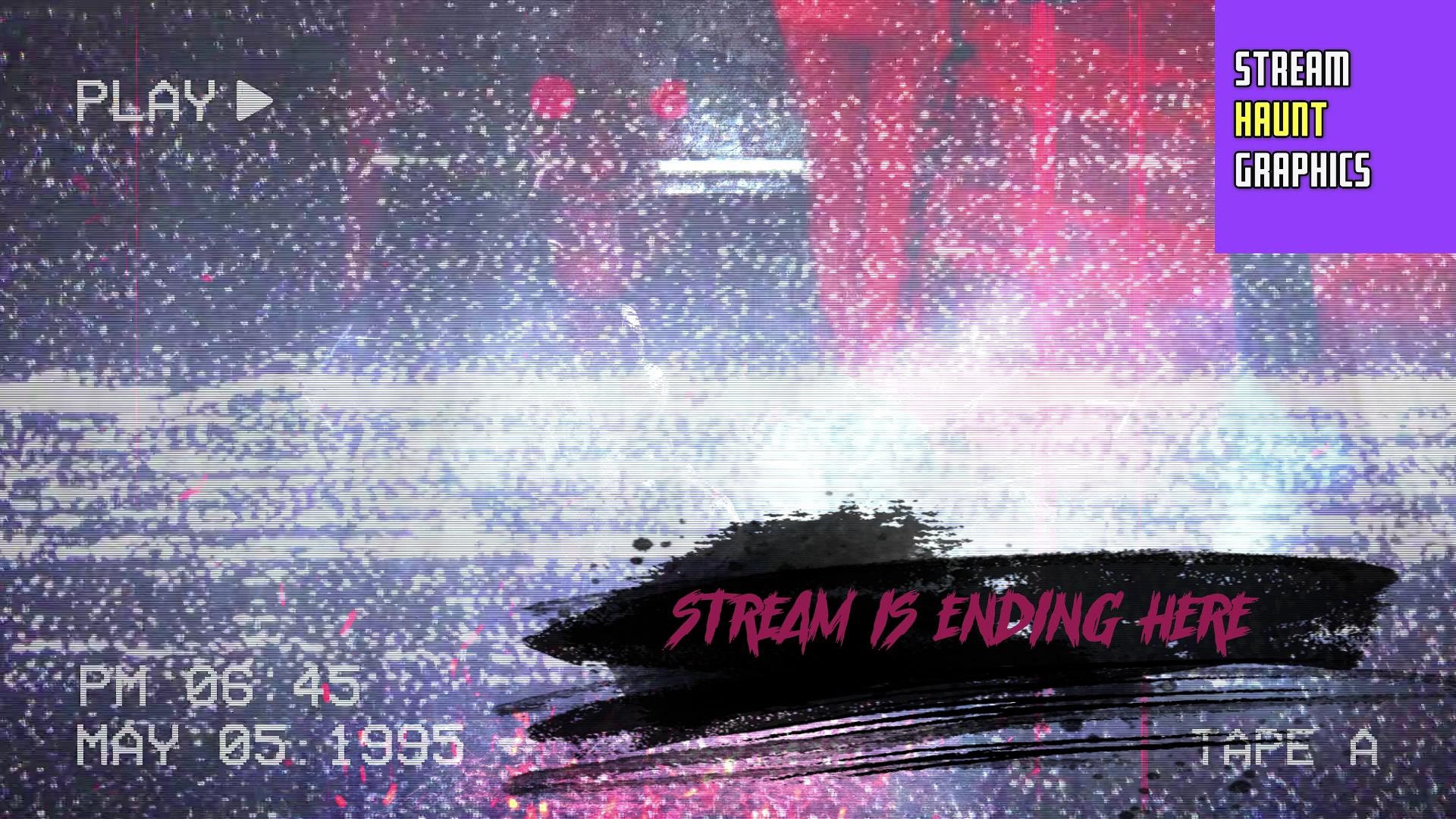 Horror Stream Animation Bundle: Scary Scenes, VHS Glitch Effect - Etsy