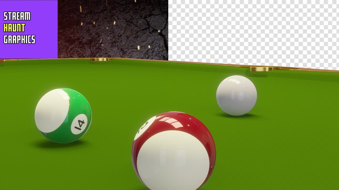Dynamic Pool Table Transition Stinger Animation for Twitch Streaming ...