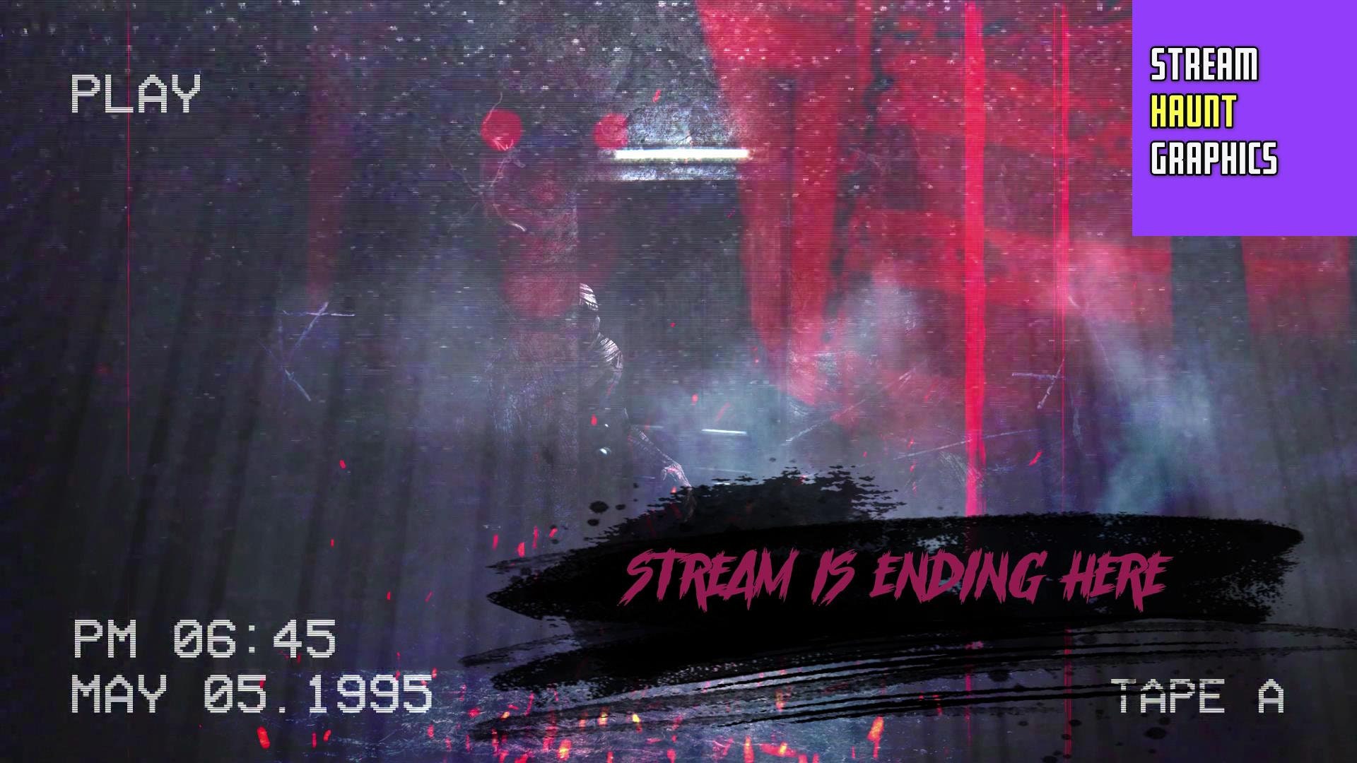 Horror Stream Animation Bundle: Scary Scenes, VHS Glitch Effect - Etsy