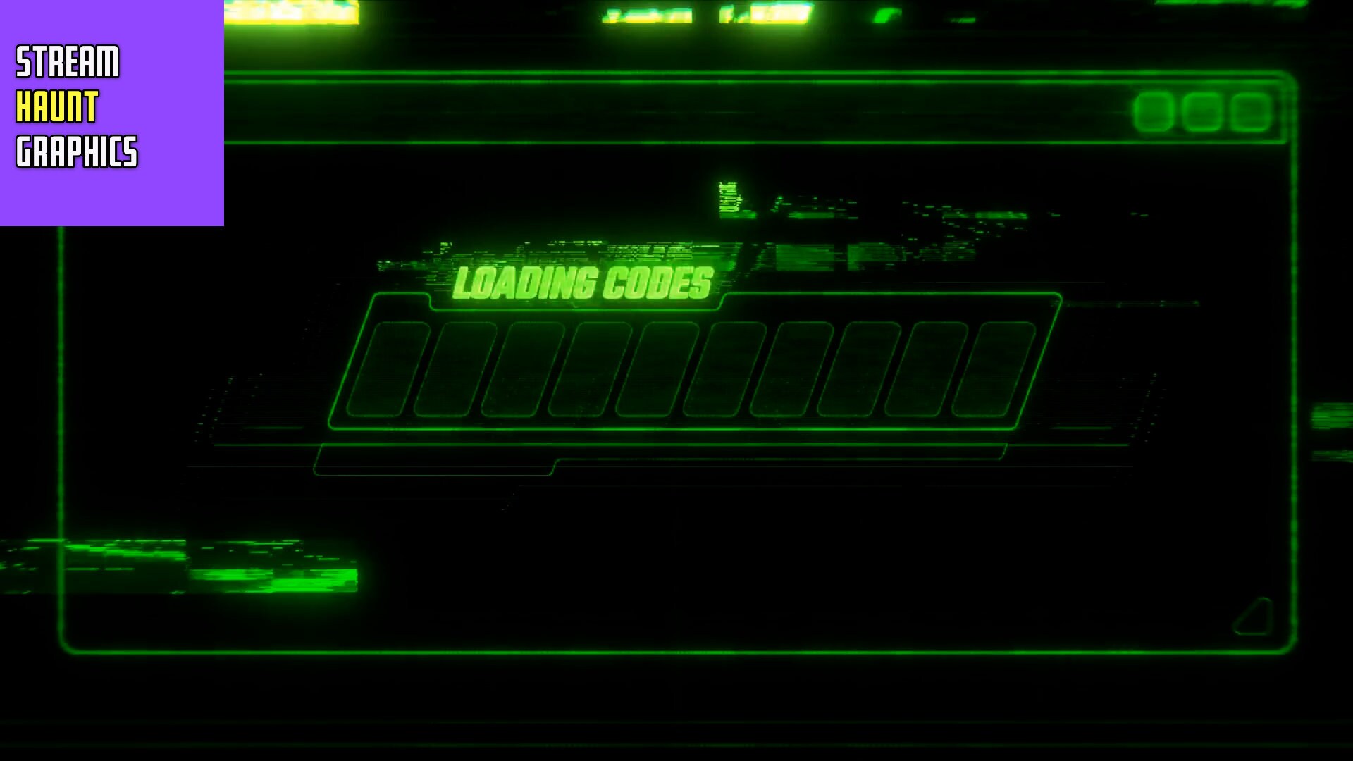 Glitch Overlay Cyberpunk Hacking Style for Twitch Stream Scenes Bundle ...