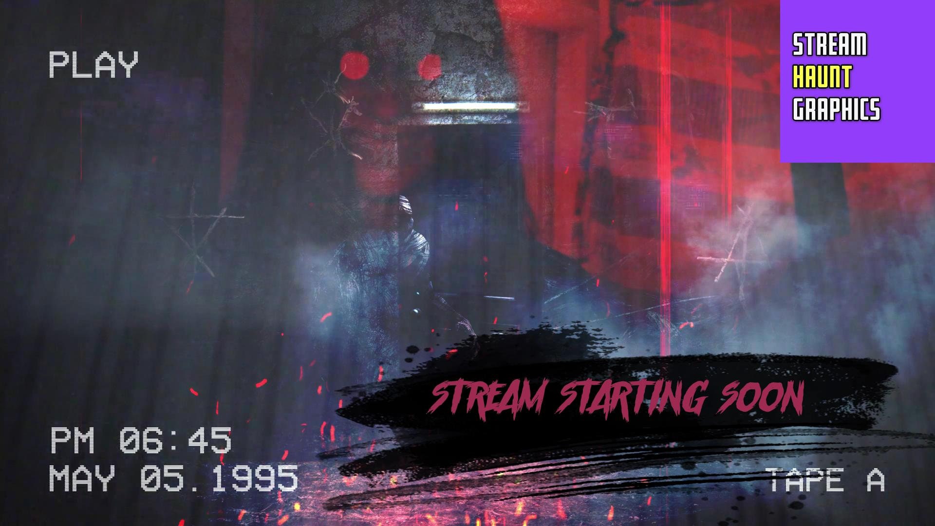 Horror Stream Animation Bundle: Scary Scenes, VHS Glitch Effect - Etsy