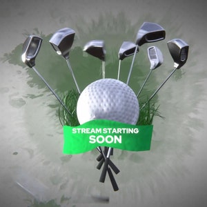 Golf Twitch Overlay Scene Animations Bundle | 4 Color Schemes | Full HD ...