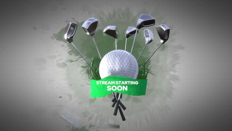Golf Twitch Overlay Scene Animations Bundle | 4 Color Schemes | Full HD ...