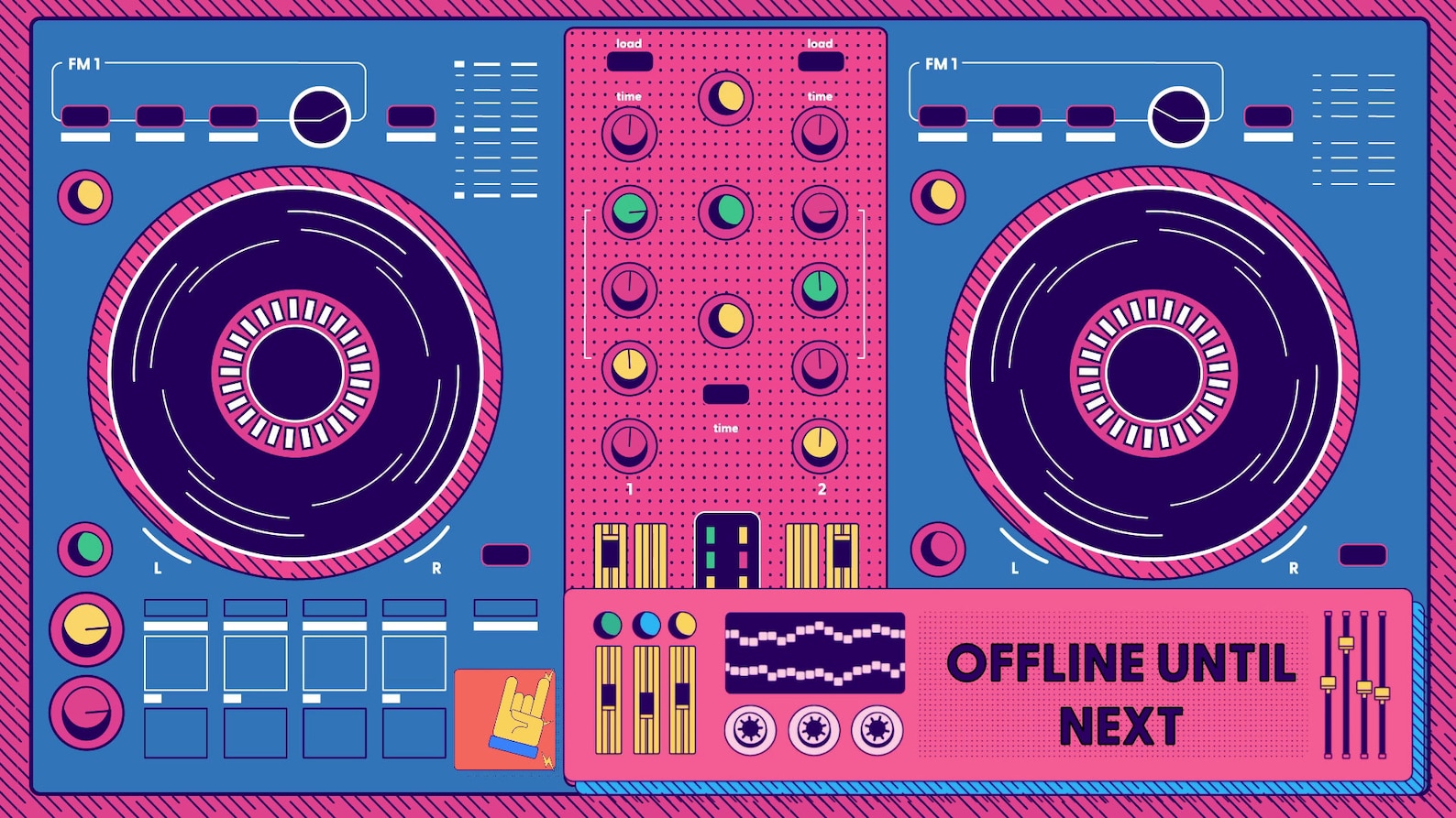 Funky Cartoon Twitch Stream Overlays: DJ Console Animation Bundle - Etsy