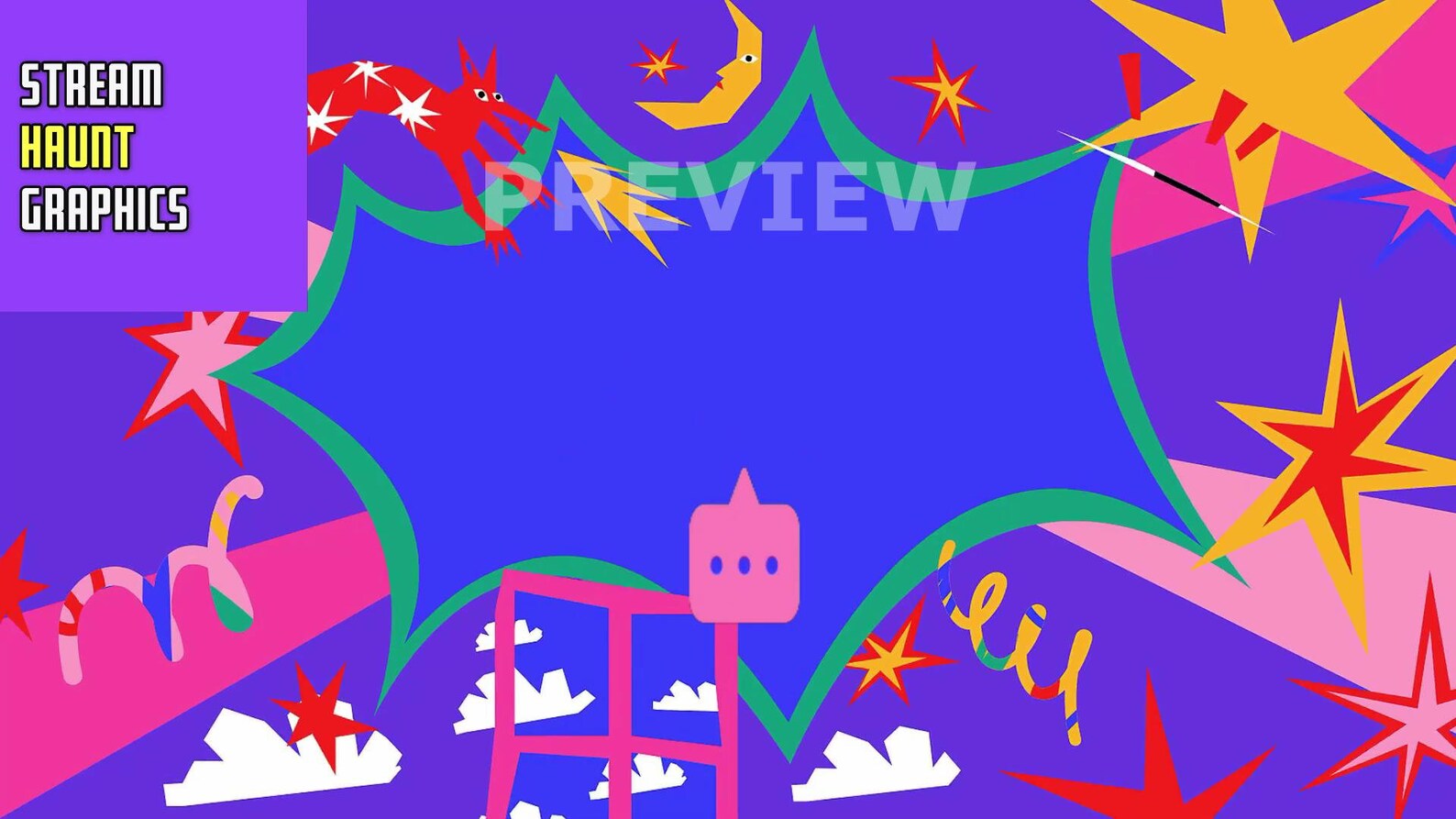 Whimsical Twitch Stream Overlay: Funny Abstract Art Intros (MP4) - Etsy
