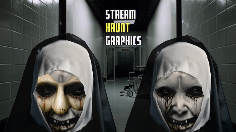 Evil Nun Horror Twitch Alerts, Creepy Demon Animations (MOV & WEBM) - Etsy