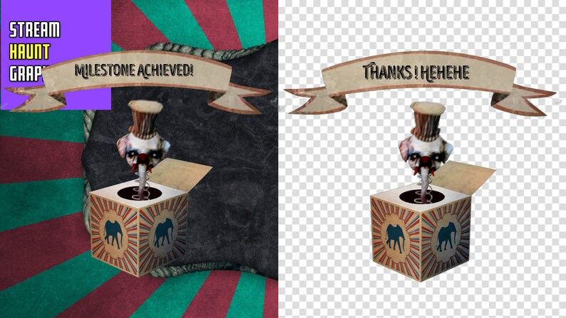 Evil Clown's Gift Alert Creepy Circus Jack-in-the-box Zombie Elephant ...