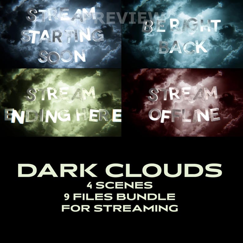 Animated Scenes Mystic Fog Horror-themed Animated Twitch Intros Bundle ...