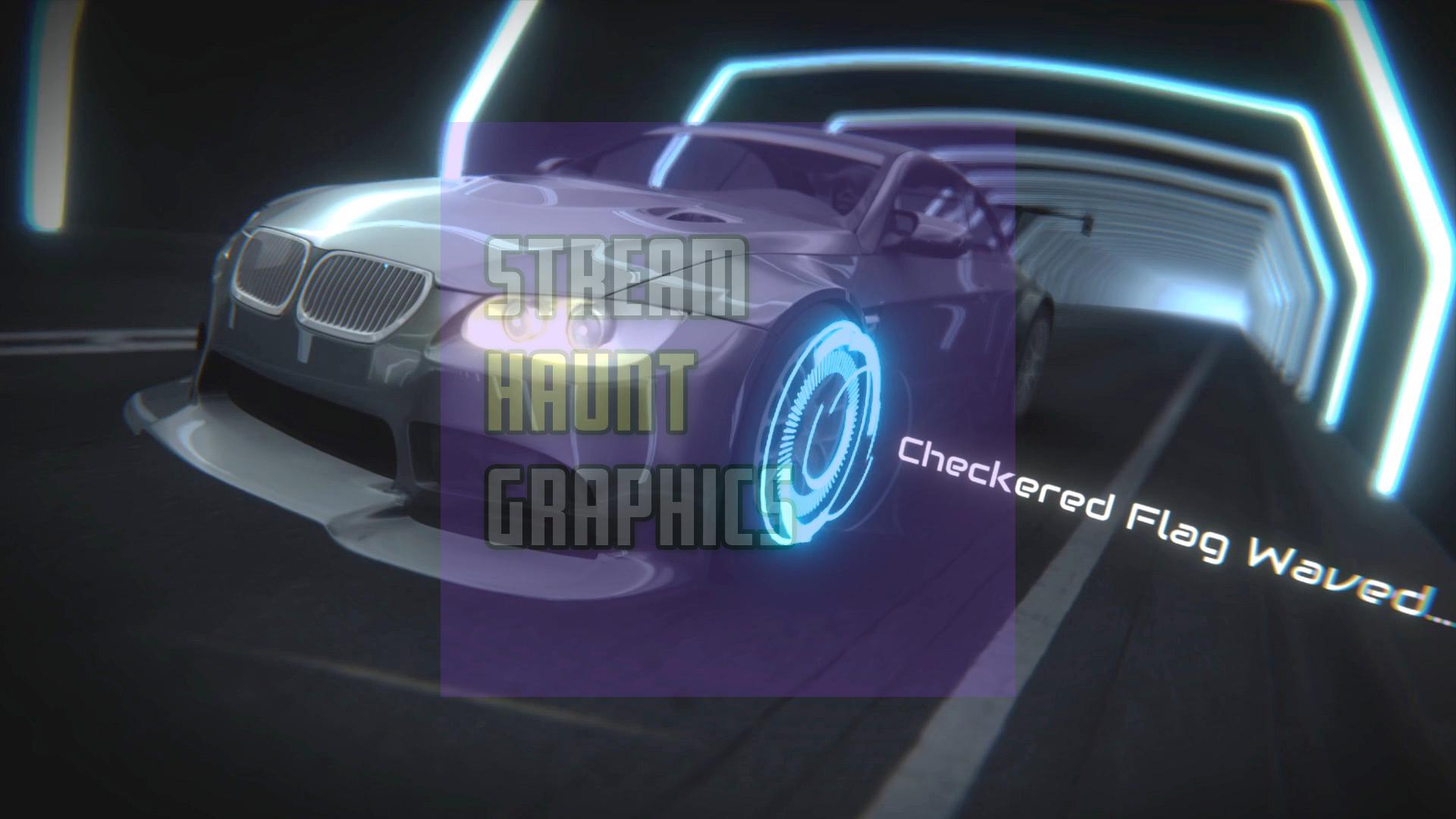 Futuristic Racing Moded BMW Status Bundle Stream Overlay | 4 Neon ...