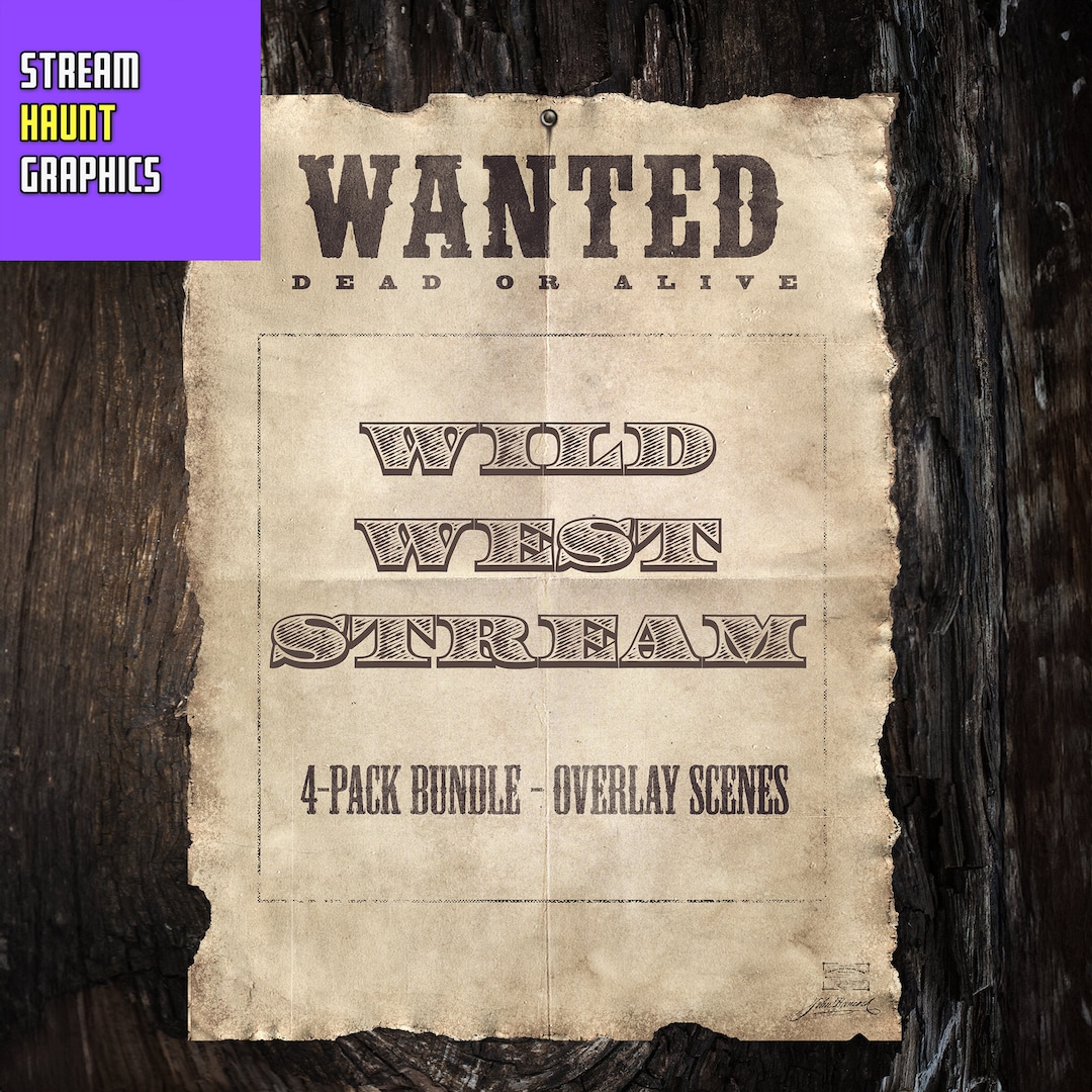 Wild West Stream Overlay Scenes: Twitch Animations With Music - Etsy