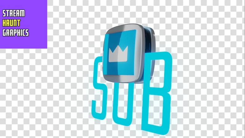 Animated Twitch Prime Sub Alert Overlay: Transparent Stream Overlay ...