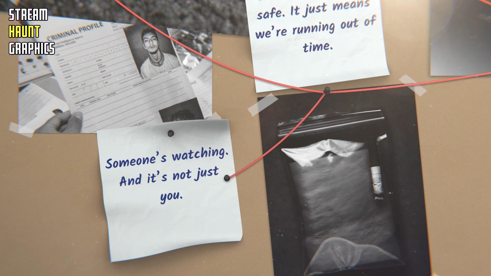Mystery Detective Stream Overlay: Animated Crime Board Loops (MP4) - Etsy