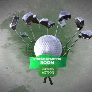 Golf Twitch Overlay Scene Animations Bundle | 4 Color Schemes | Full HD ...