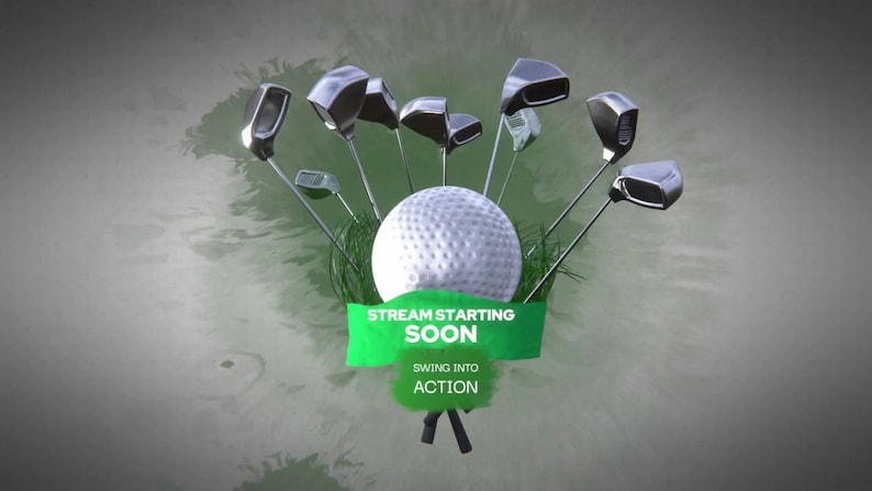 Golf Twitch Overlay Scene Animations Bundle | 4 Color Schemes | Full HD ...