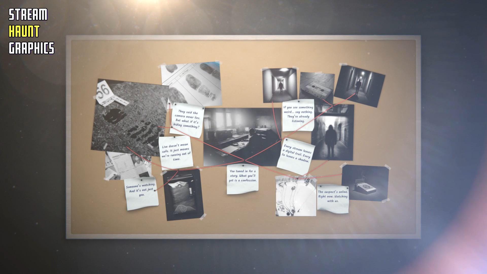 Mystery Detective Stream Overlay | 41s Animated Loops W/sound | Crime ...