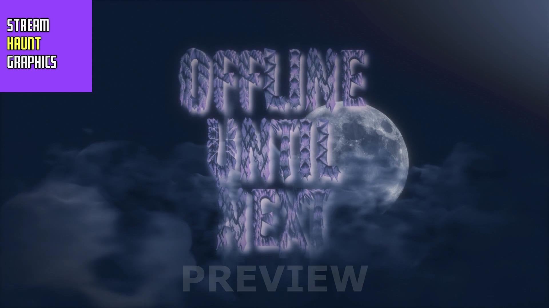 Horror Stream Overlay: Spooky Night Animation Bundle (MP4/MP3) - Etsy